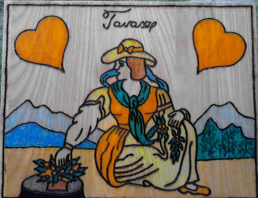 Asevi,slike u drvetu jasena,ručni rad