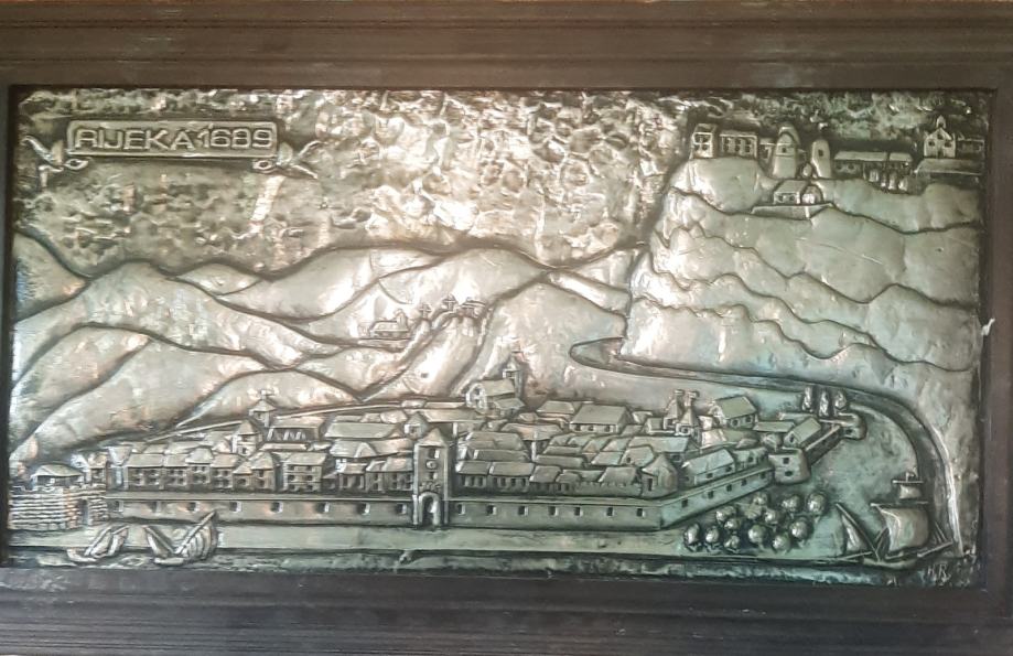 Bakrorez Grad Rijeka Fiume 1689 god. H. Ramić