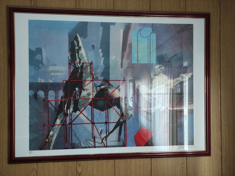 Charles Bilich Skulptura serigrafija 70x100cm