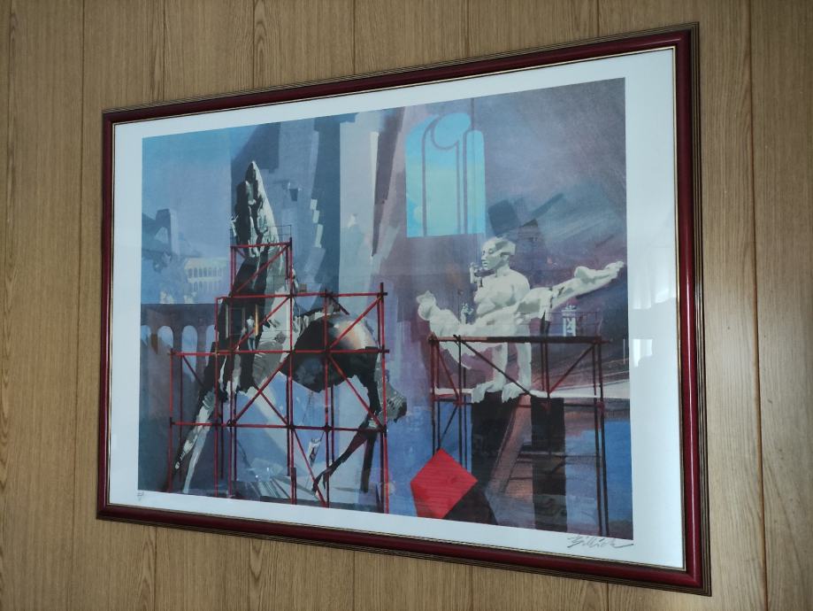 Charles Bilich Skulptura serigrafija 70x100cm