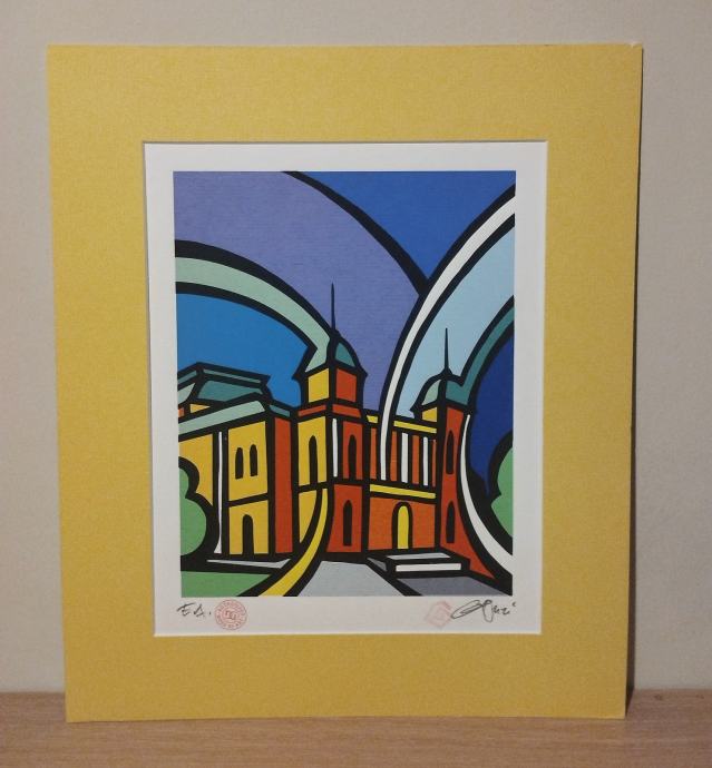 Domenico Gonzi - grafika s potpisom i žigom autora - NOVO • ORIGINAL