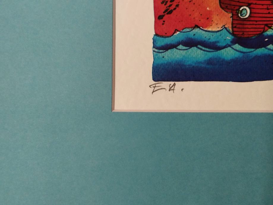 Domenico Gonzi - grafika s potpisom i žigom autora - NOVO • ORIGINAL