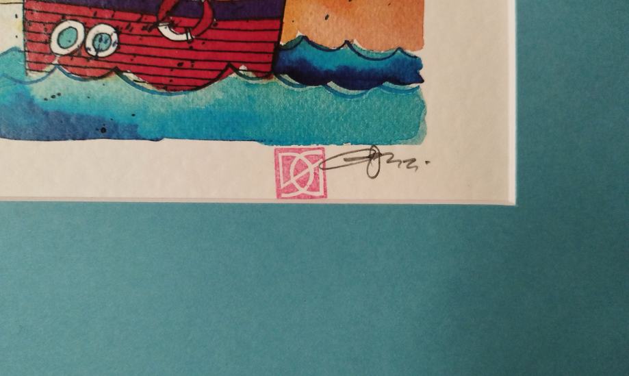 Domenico Gonzi - grafika s potpisom i žigom autora - NOVO • ORIGINAL