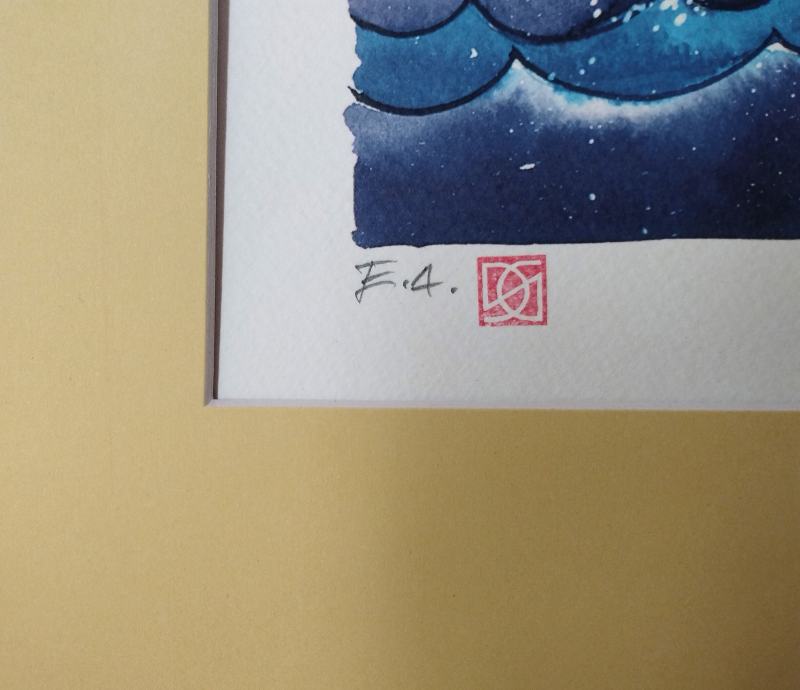 Domenico Gonzi - grafika s potpisom i žigom autora - NOVO • ORIGINAL