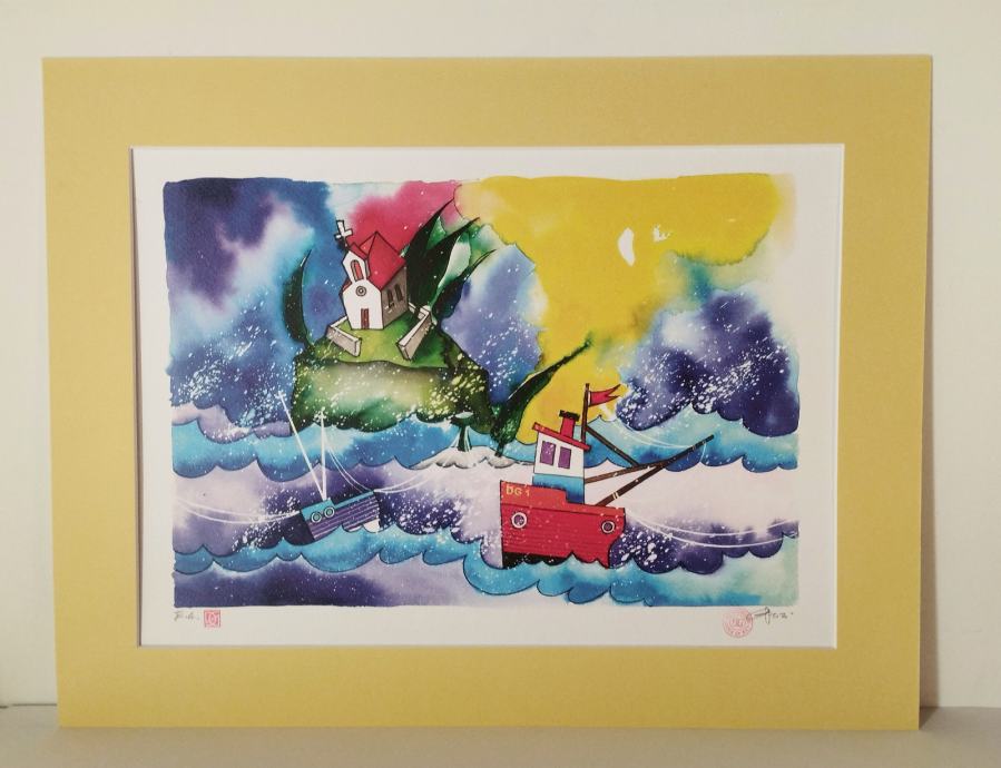 Domenico Gonzi - grafika s potpisom i žigom autora - NOVO • ORIGINAL