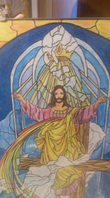 Isus Krist kralj slika 78x49 cm