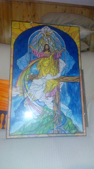 Isus Krist kralj slika 78x49 cm