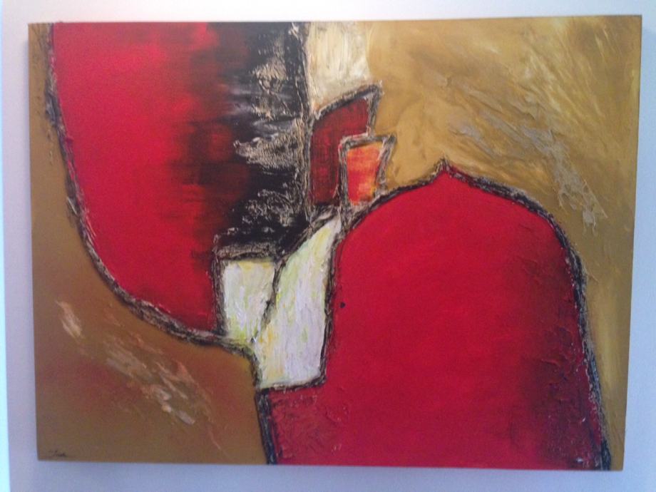 Jean Pellen: meeting , ulje na platnu