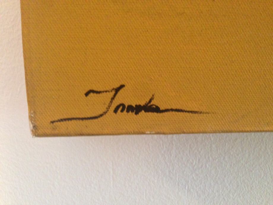 Jean Pellen: meeting , ulje na platnu