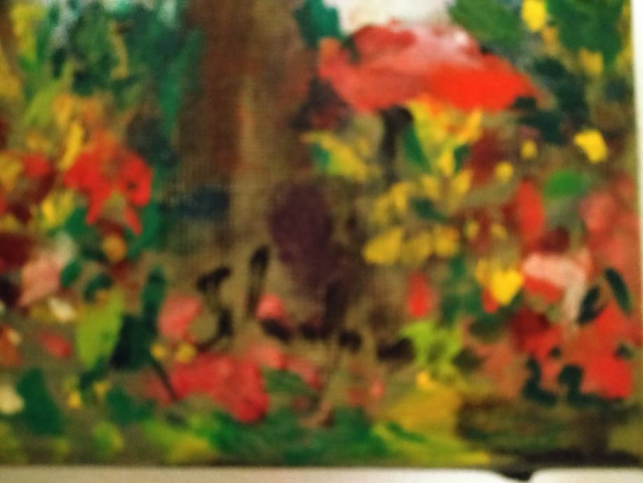 KARINA SLADOVIĆ CVJETNI TRG U ZAGREBU -ULJE