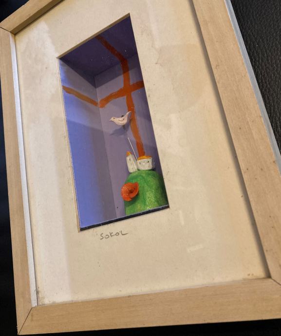 KREŠIMIR SOKOL - Slika / skulptura - 27x20cm