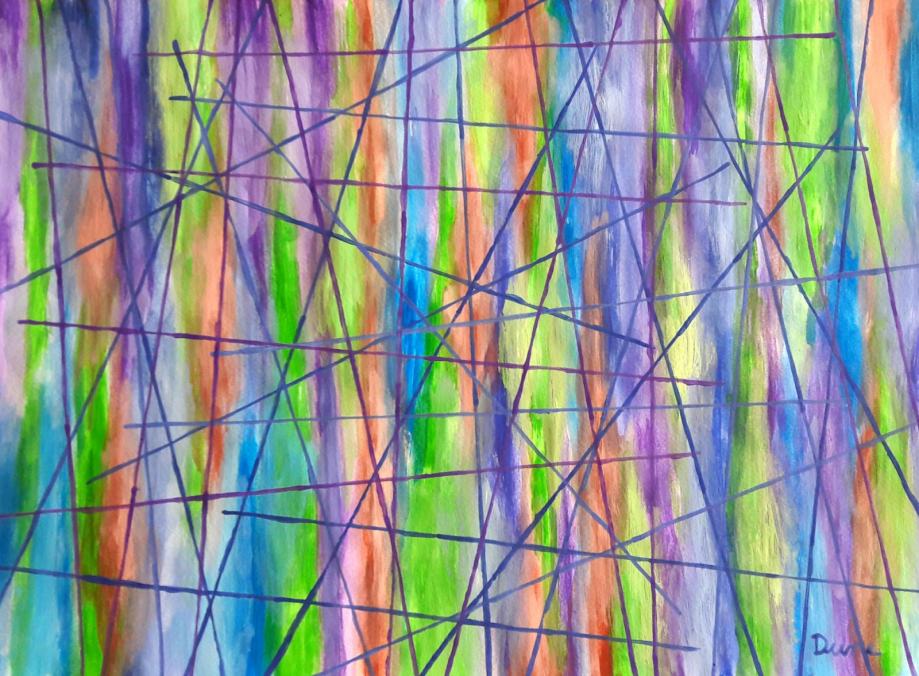 Linije, apstraktna slika