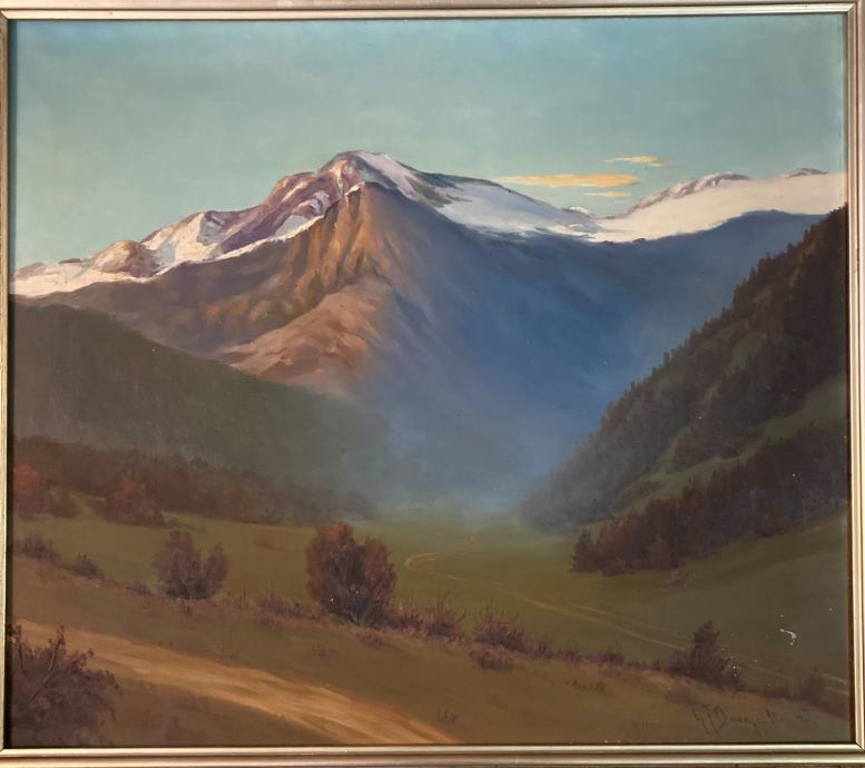 Ljubomir Duvnjak - Ulje na platnu iz 1940.- Slika s izložbe - 87x78cm