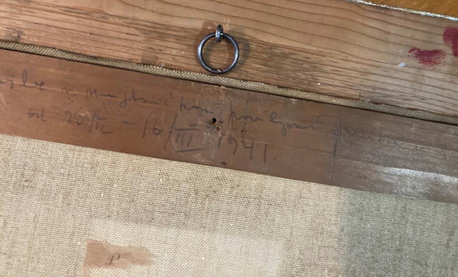 Ljubomir Duvnjak - Ulje na platnu iz 1940.- Slika s izložbe - 87x78cm