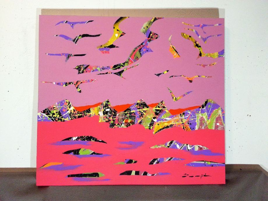 MORE,OBALA,OTOCI - Vrhunski rad 90x100cm - Žunjić