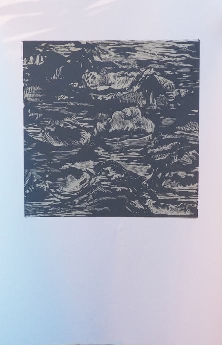 Nebo, linorez u boji, 100x70 cm