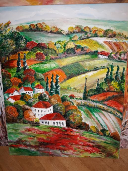 Originalne umjetničke slike, ulje i akril na platnu