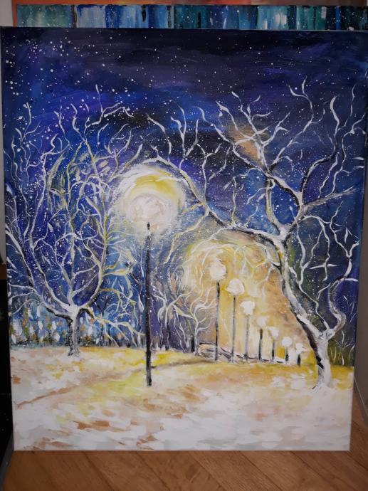 Originalne umjetničke slike, ulje i akril na platnu