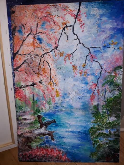 Originalne umjetničke slike, ulje i akril na platnu