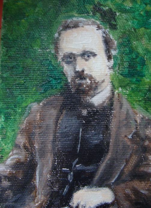 Portreti po naružbi ulje na platnu, olovka