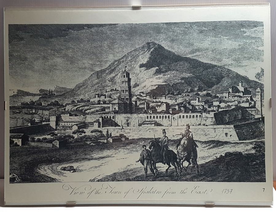 PRINT SA STARE SLIKE (RAZGLEDNICE) SPLIT RIVA DIOKLECIJANOVA PALAČA