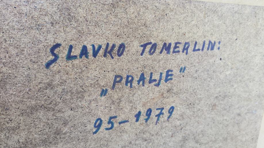 Slavko Tomerlin Pralje ulje na platnu 50x60cm 1979.g.