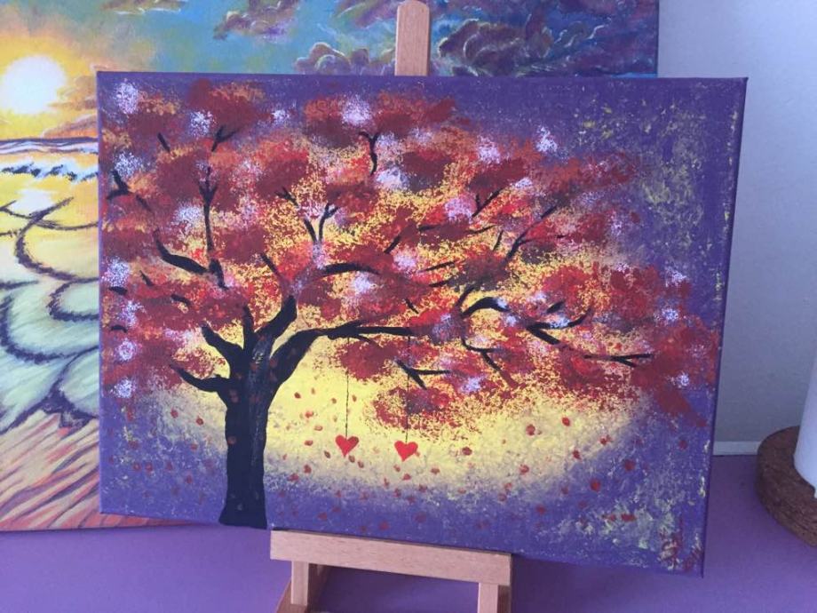 Slike na platnu, akril