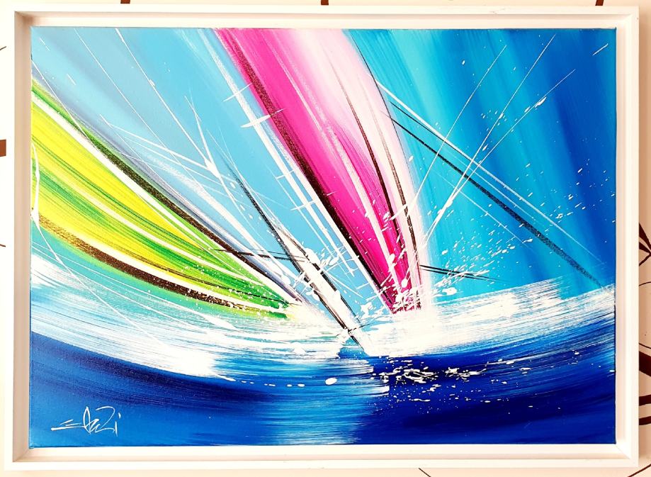 Ulje na platnu Jedrilica Domenico Gonzi 80x60