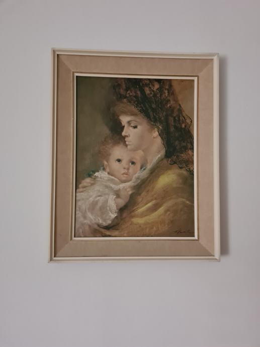 UMJETNIČKA SLIKA MAJKA I DIJETE