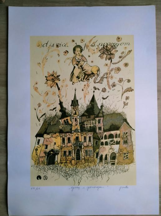 ŽELJKO PRSTEC- velika grafika rukom dorađena