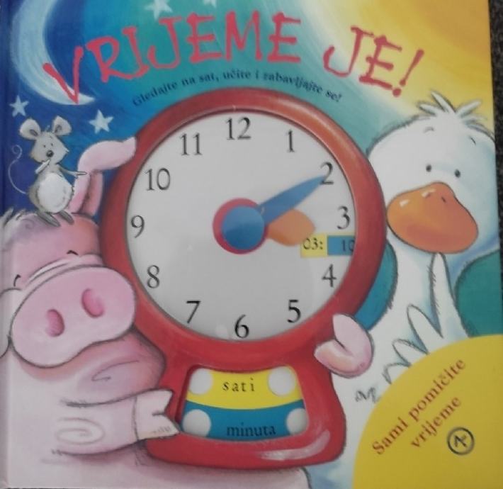 Edukativna slikovnica/knjiga VRIJEME JE! Mozaik knjiga