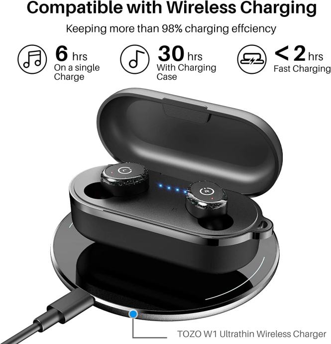 TOZO T10 Bluetooth 5.3 Earbuds True Wireles Stereo Earphones Slušalice