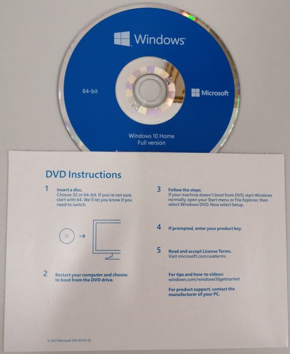 Windows 10 Home DVD Eng / COA Naljepnica