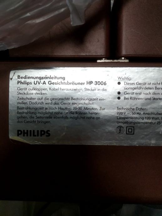Solarij Philips UV-A HP 3006