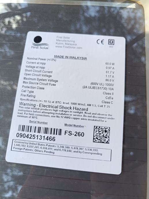 First Solar FS 260
