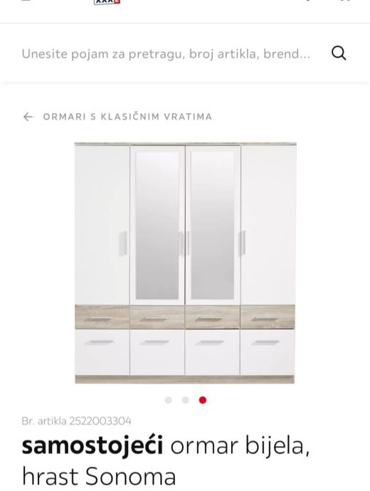 Samostojeći ormar za spavaću sobu