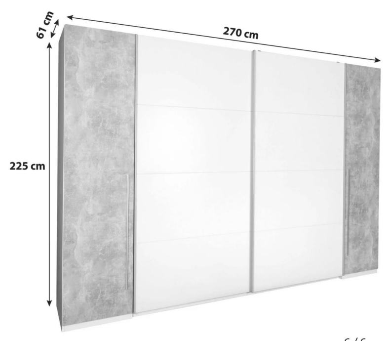 Bijeli ormar s ogledalima