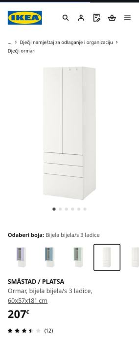 Ikea ormar Smastad/Platsa