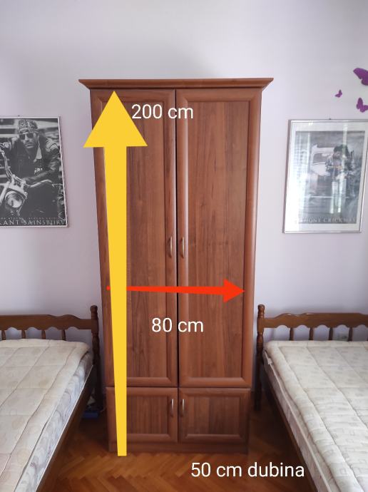 - Kompletna soba - Dva ormara i dva kreveta + madrac - Omiš Stanići