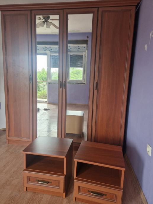 Sobni ormar i noćni ormarići (komplet)