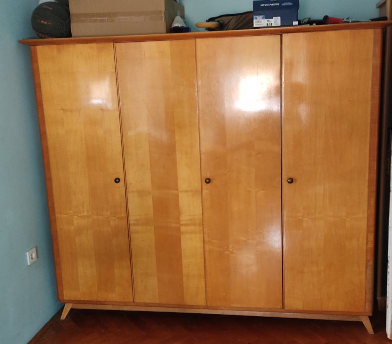 Stilski ormar i komoda - 50te godine, drvo