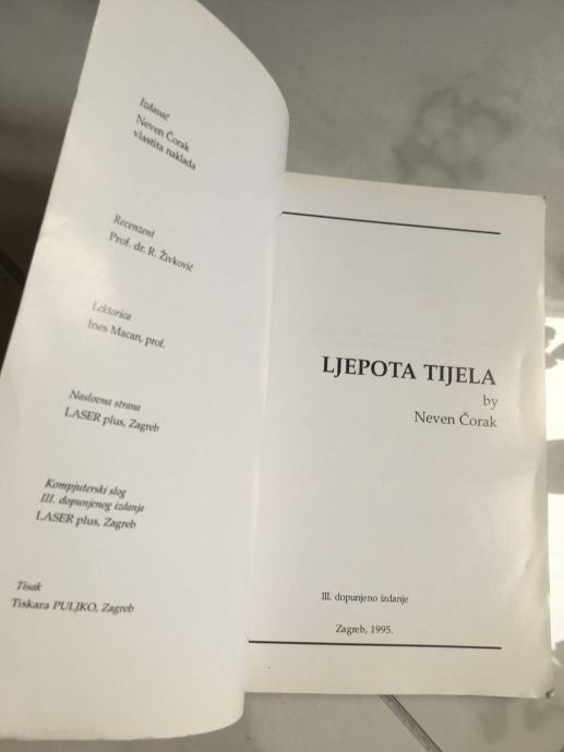 NEVEN ČORAK, Ljepota tijela
