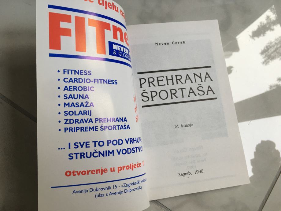 NEVEN ČORAK, Prehrana sportaša