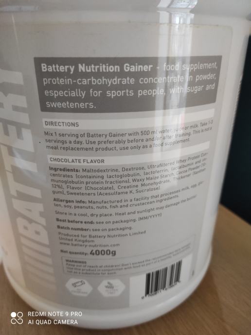 Battery Nutrition Gainer