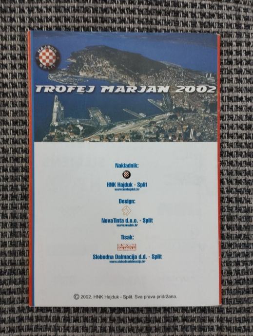 165) Hajduk - Trofej Marjana 2002