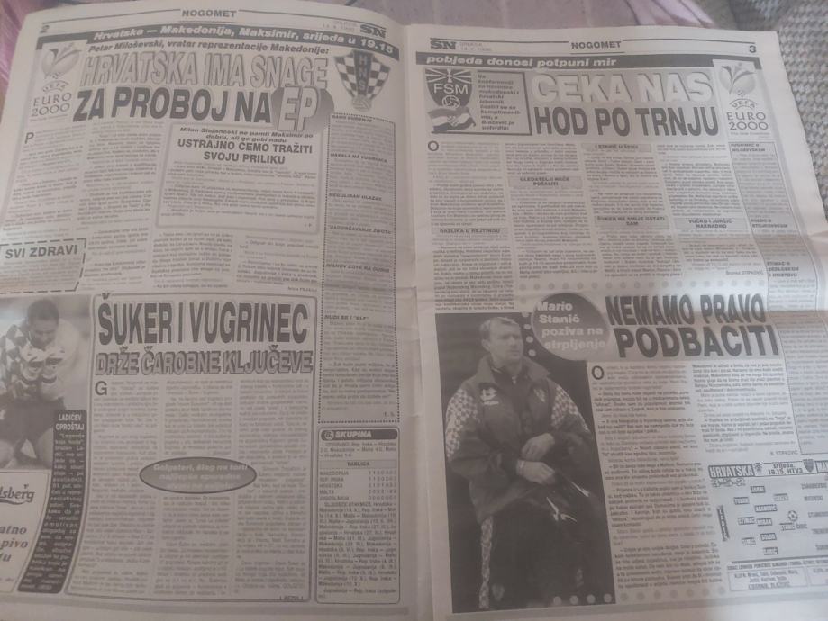 SPORTSKE NOVOSTI BROJ 12728 1998 GODINA STORY CROATIA-PORTO