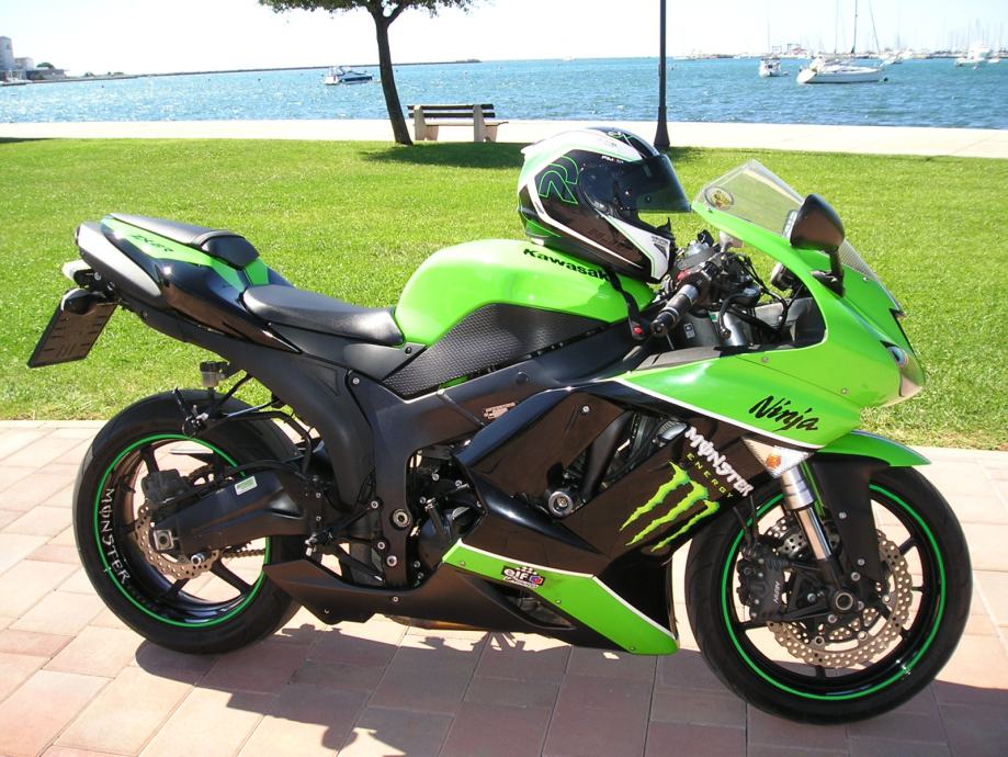 Kawasaki Ninja Racing green ZX6R 2008., 2008 god.