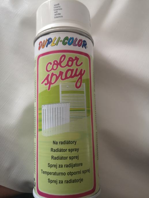 Boja za radijatore u spreju, bijela