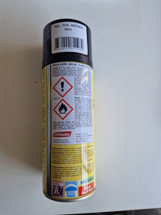 Lak sprej za metalnu galanteriju