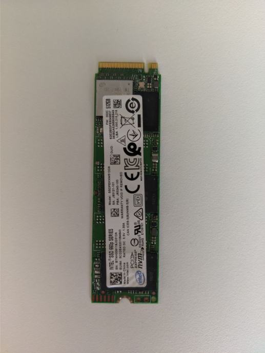 Intel 660p series NVME PCI-E M.2 SSD 512Gb
